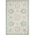 Aden Wool Ivory/Blue Rug & Reviews | Birch Lane