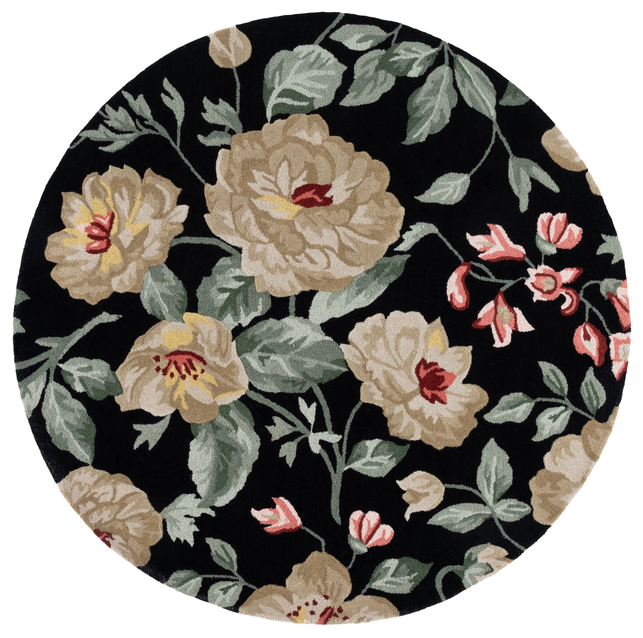 Red Barrel Studio® Jardin 275 Hand Tufted Indian Wool Pile Floral Rug ...