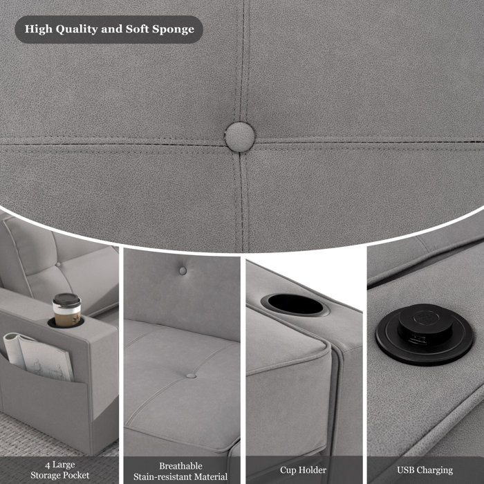 Latitude Run® Dedria 41'' Wide Convertible Chair | Wayfair