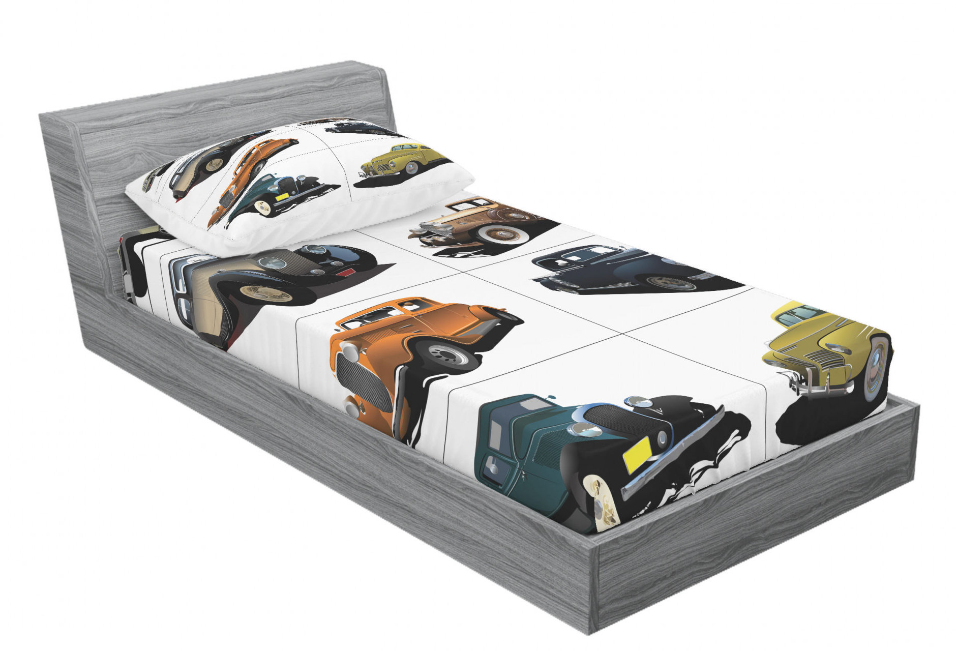 Ambesonne Cars Sheet Set | Wayfair