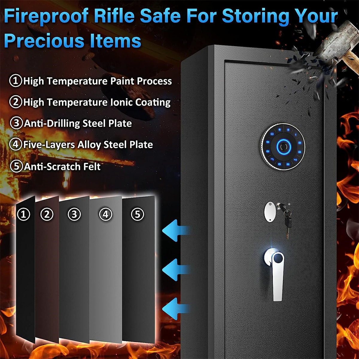 YITAHOME Gun Safe Lock | Wayfair