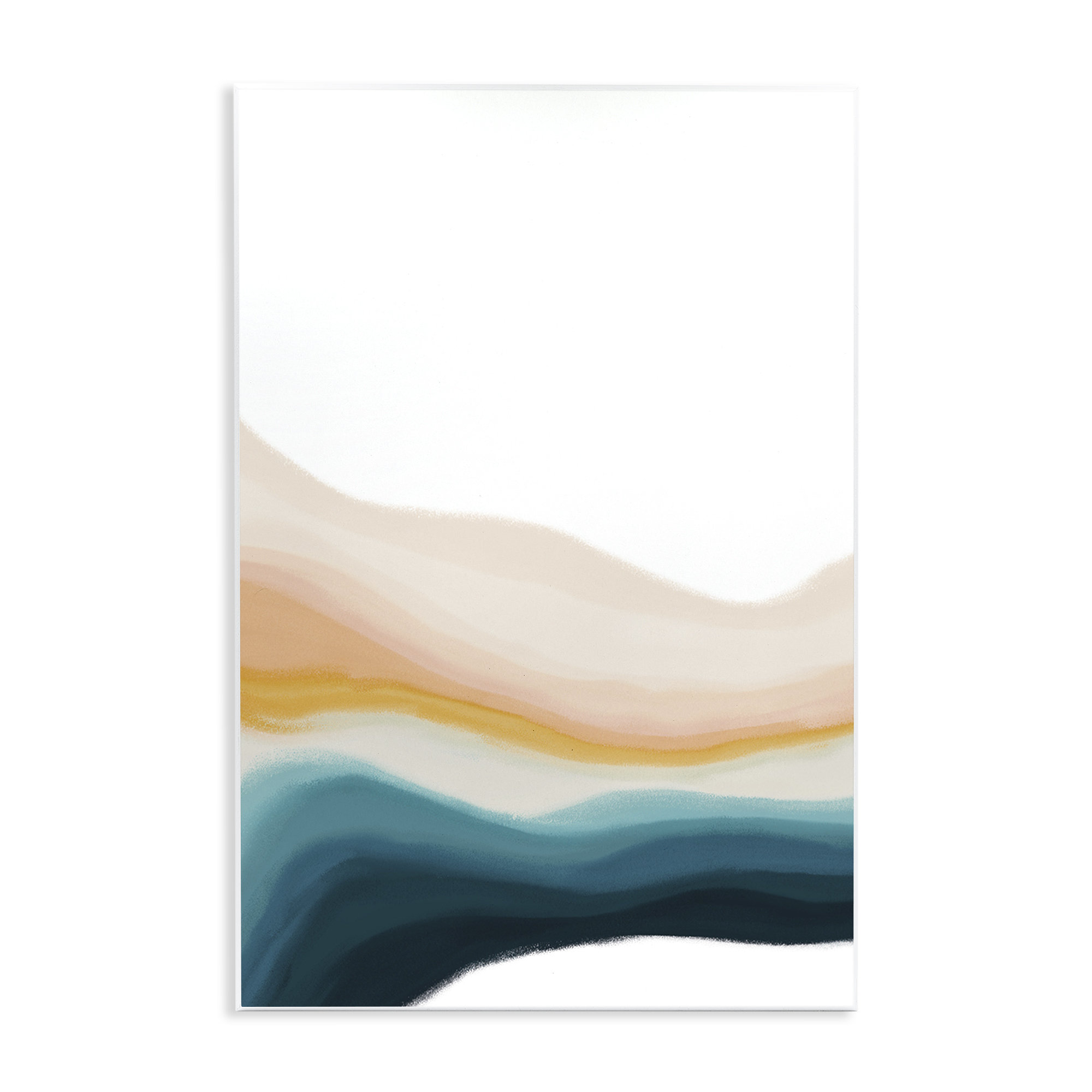 Highland Dunes Peach Swirl Landscape Wall Plaque Art by JJ Design House ...