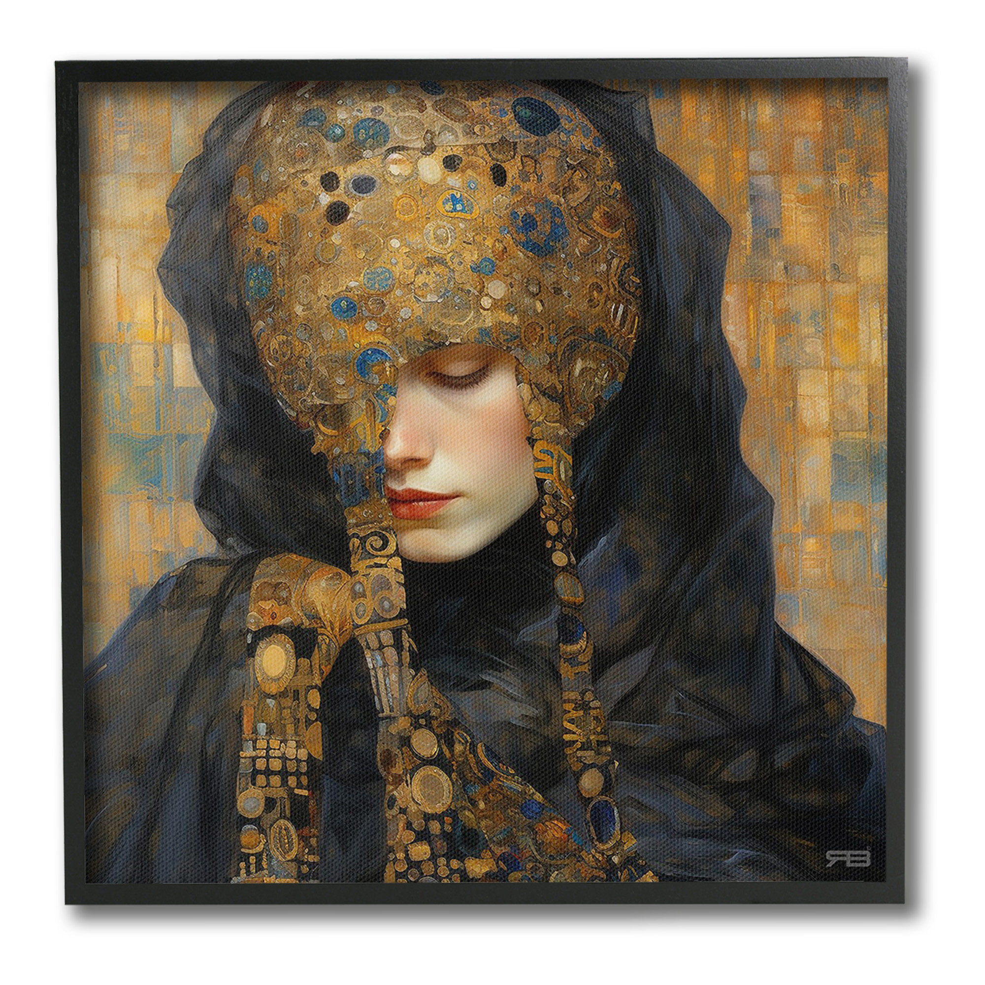 Charlton Home® Geometric Patterned Portrait Giclee ArtbyRB | Wayfair