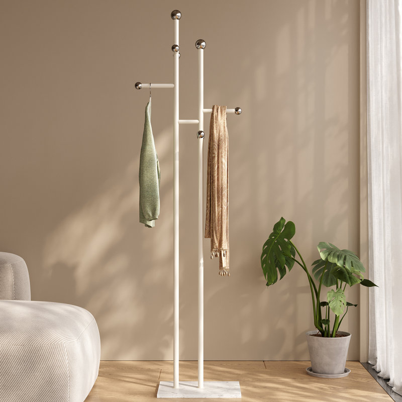 Latitude Run® Beladora Steel Freestanding 8 - Hook Coat Rack with ...