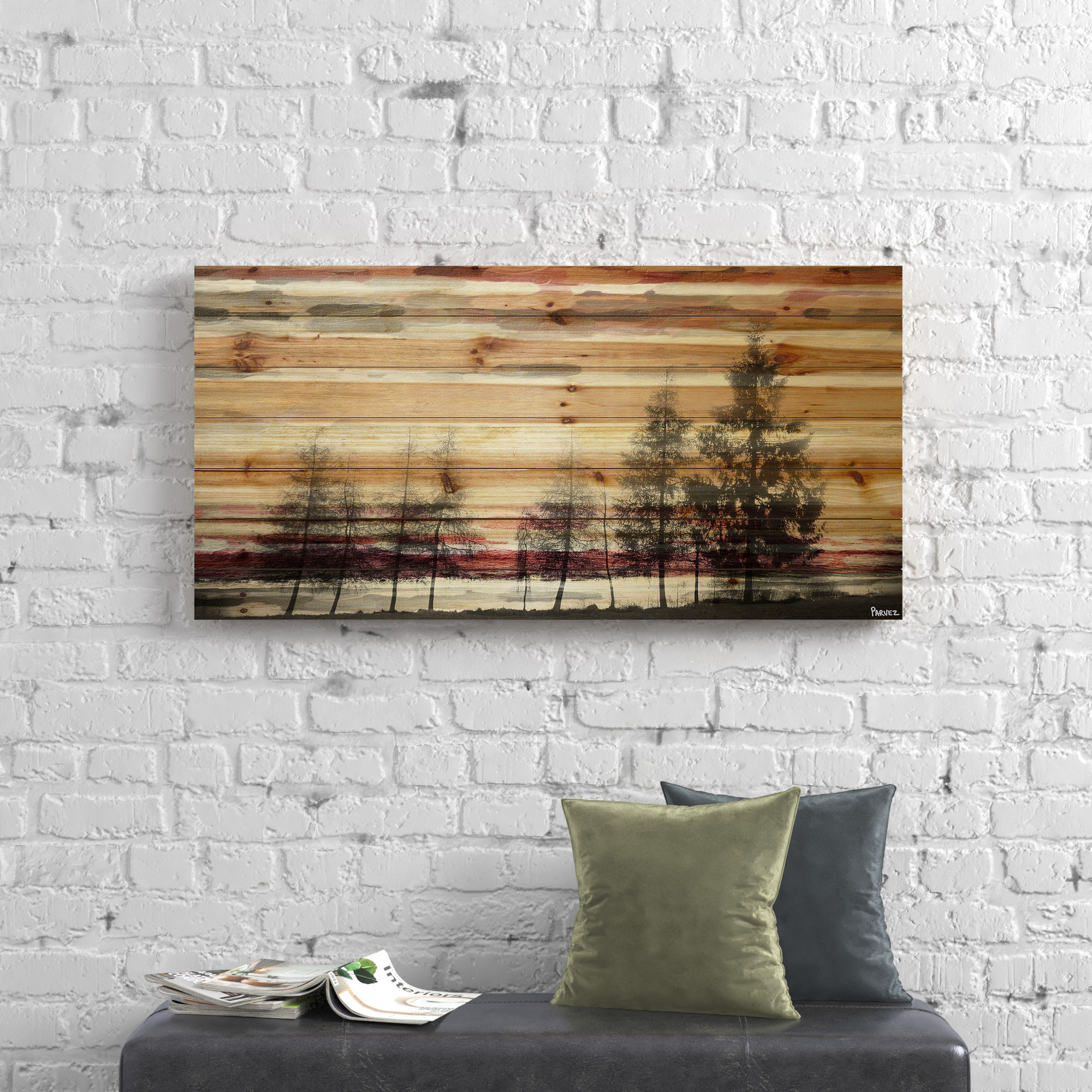 Steelside™ Verona Forest of Firs Art by Parvez Taj - Unframed Painting ...