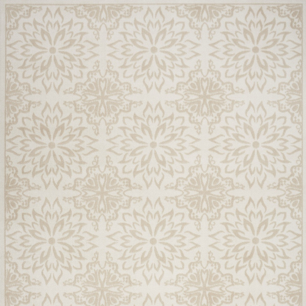 HomeRoots 8' X 10' Beige And Ivory Floral Area Rug | Wayfair