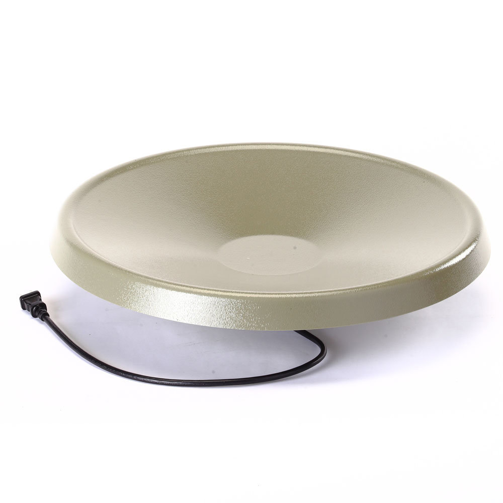 Birds Choice Heated Bird Bath Bowl in Olive Green 20" - Wayfair Canada
