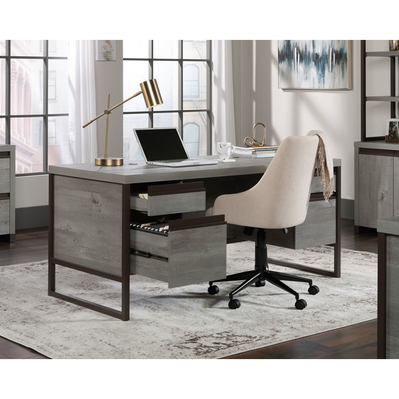 Crafters and Weavers Manhattan Gate 66" Executive Desk | Wayfair