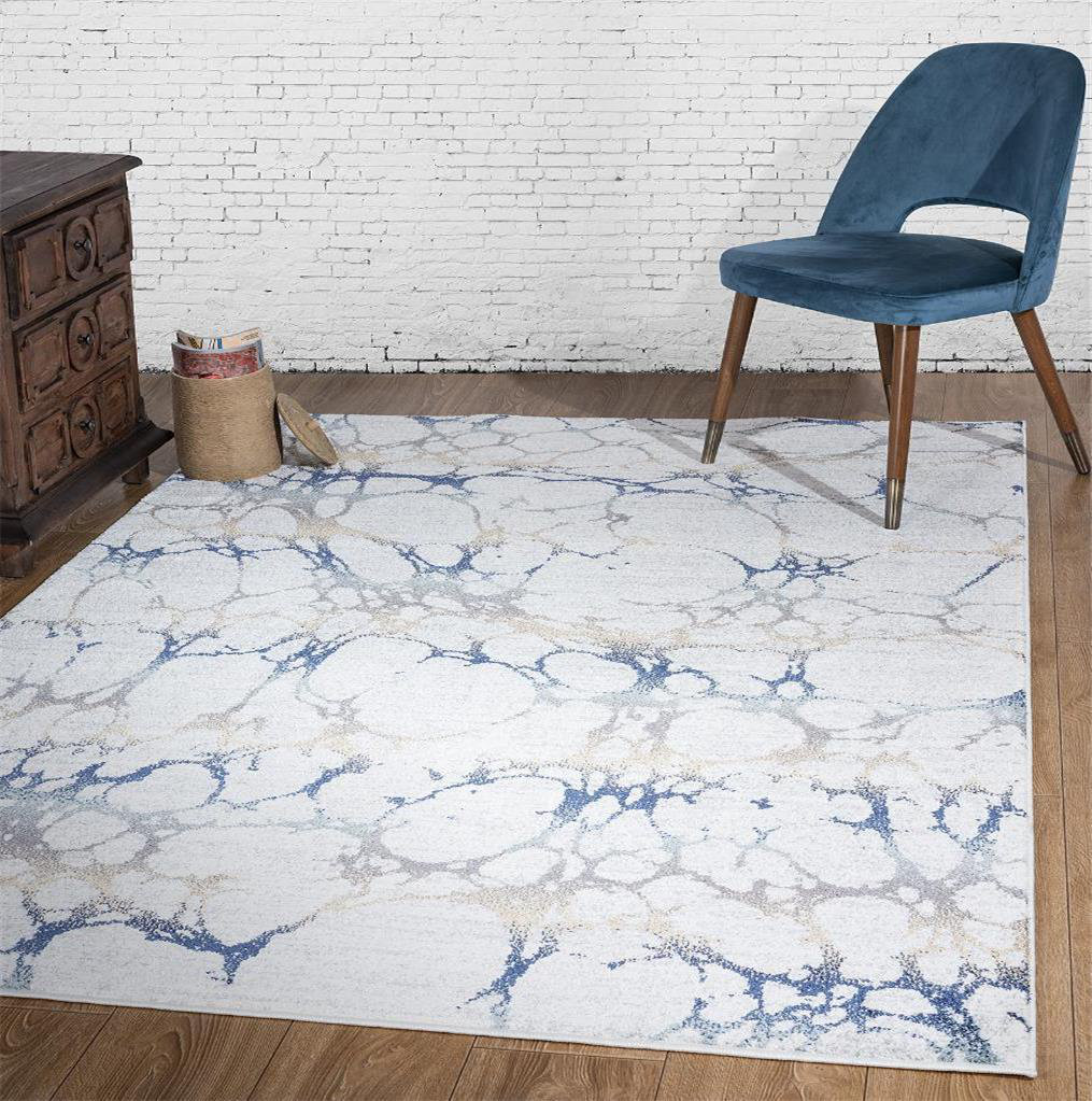 Wrought Studio™ Bellicent Abstract Ivory Area Rug | Wayfair