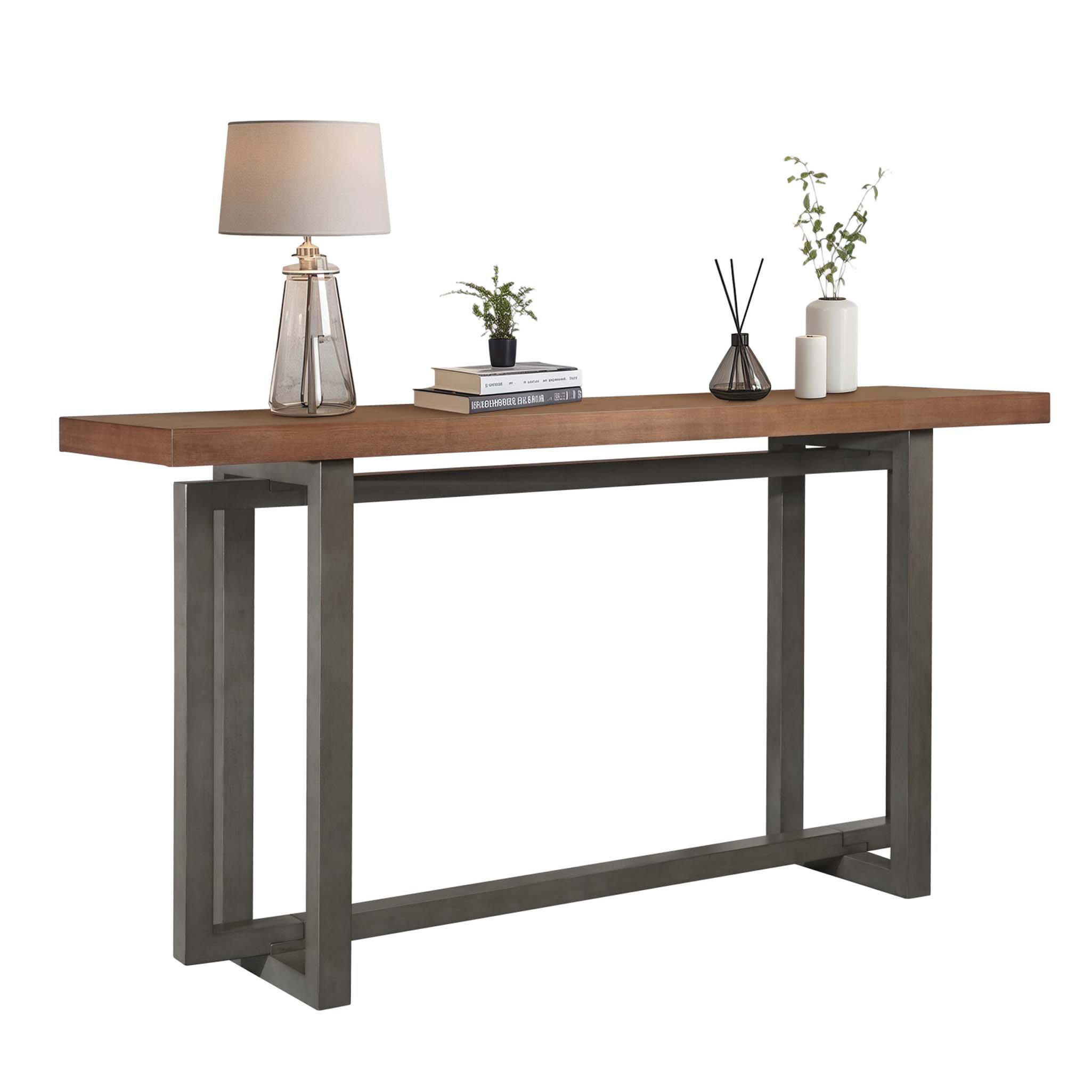 Latitude Run® 59" Narrow Console Table - MDF Entryway Sofa Table for ...