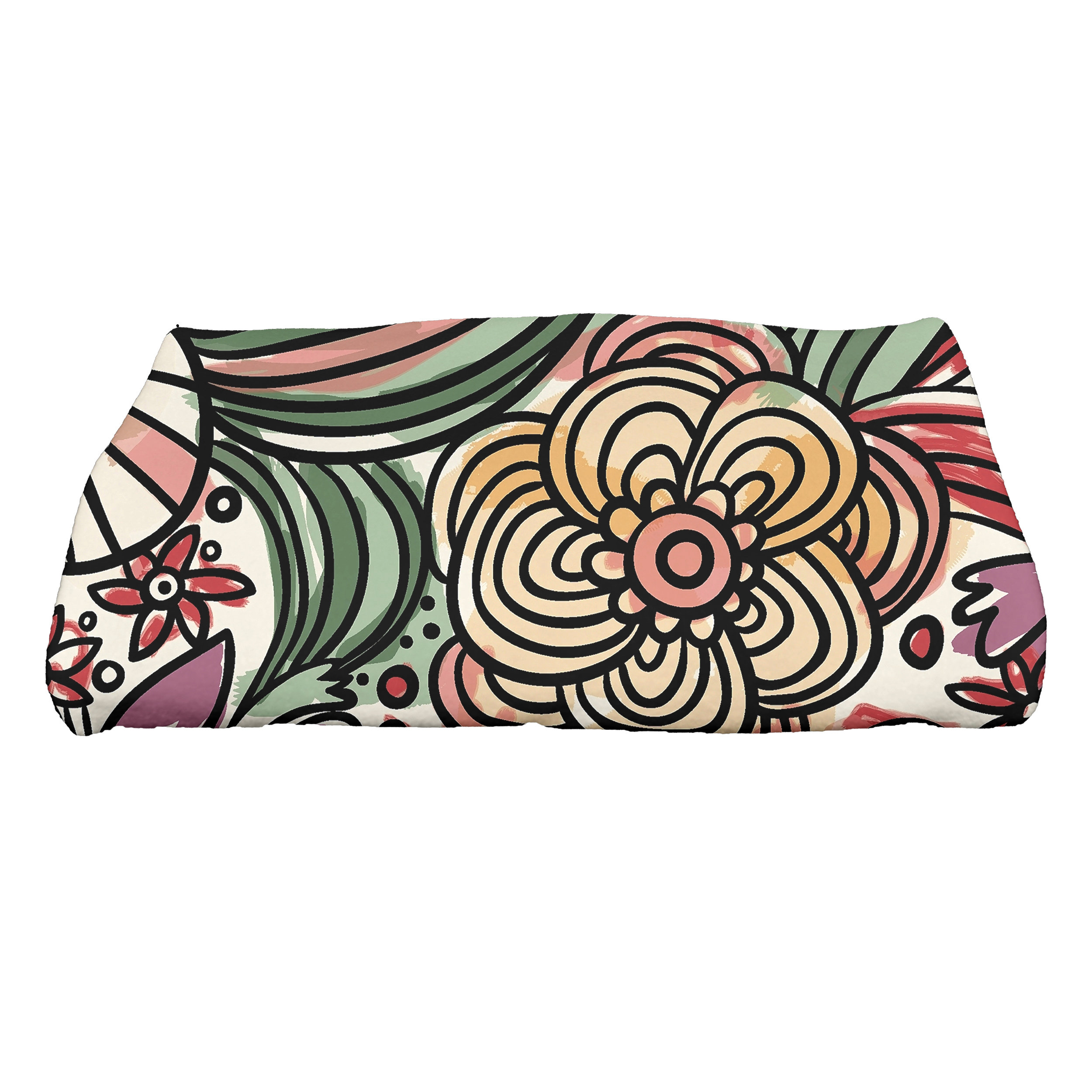 Beachcrest Home Grandin Floral Print Bath Towel | Wayfair