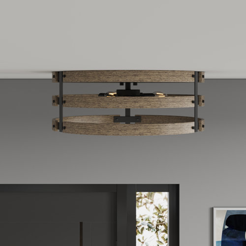Modern Farmhouse Flush Mount Lighting You'll Love | Wayfair