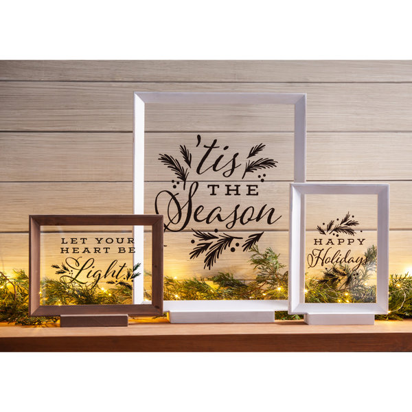 The Holiday Aisle® Text & Numbers Wall Decor | Wayfair