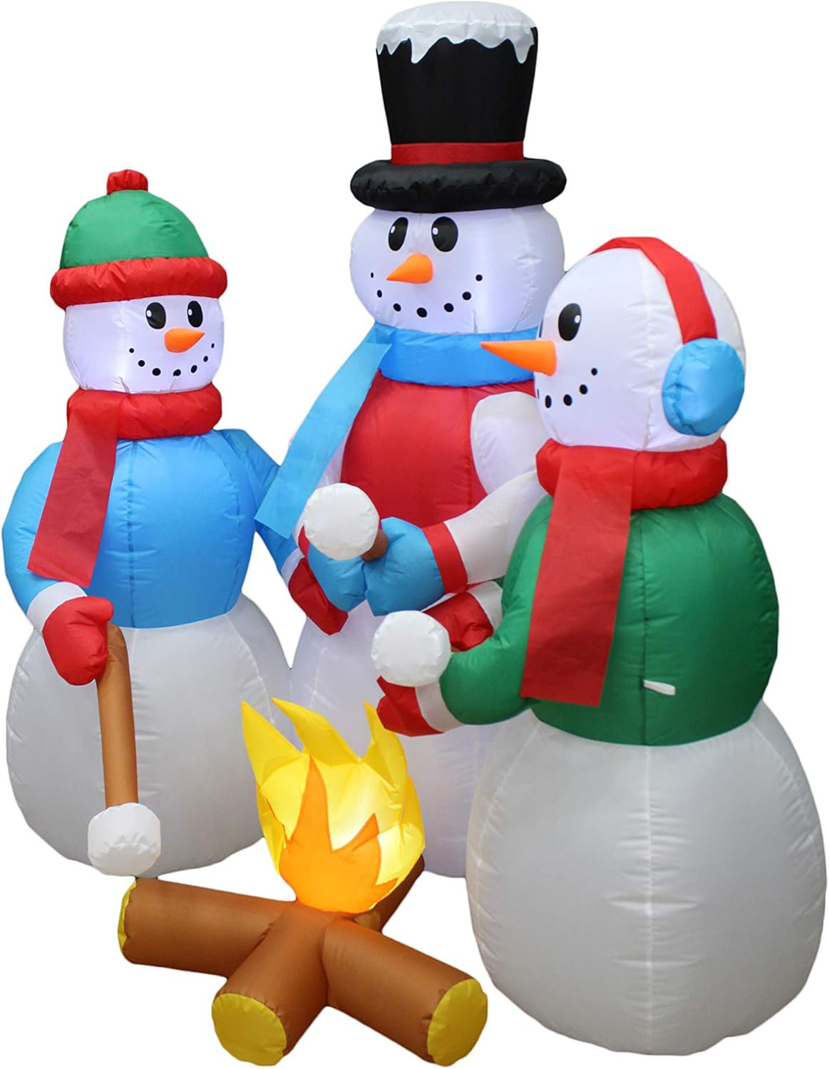 The Holiday Aisle® 5 Feet Tall Huge Christmas Inflatable Snowmen ...