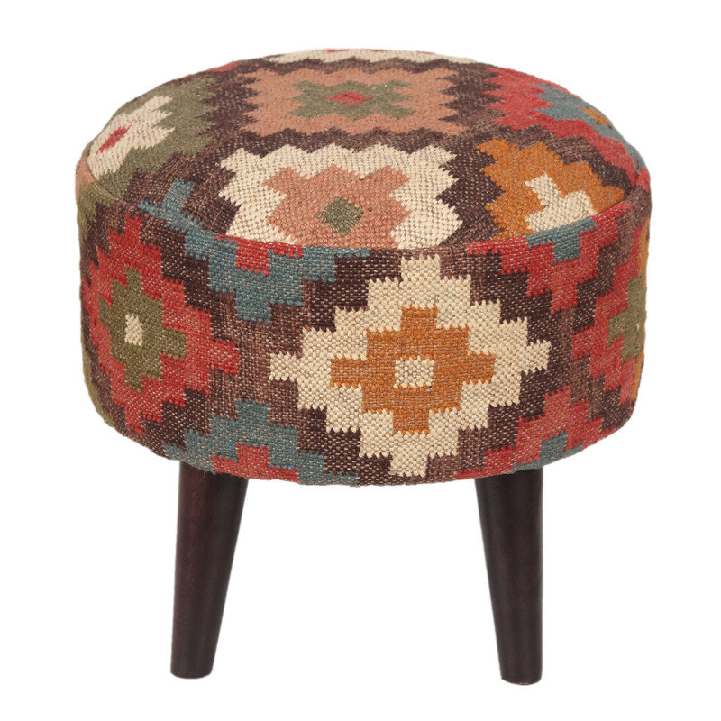 Foundry Select Myo Solid Wood Accent Stool | Wayfair