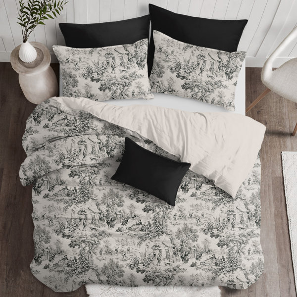 The Tailor's Bed Elysees Cotton Toile Comforter Set & Reviews | Wayfair