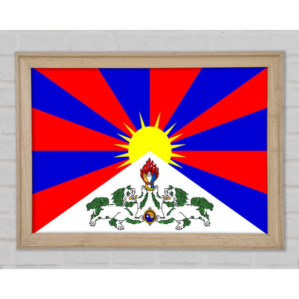 Happy Larry Tibetan Flag - Print | Wayfair.co.uk