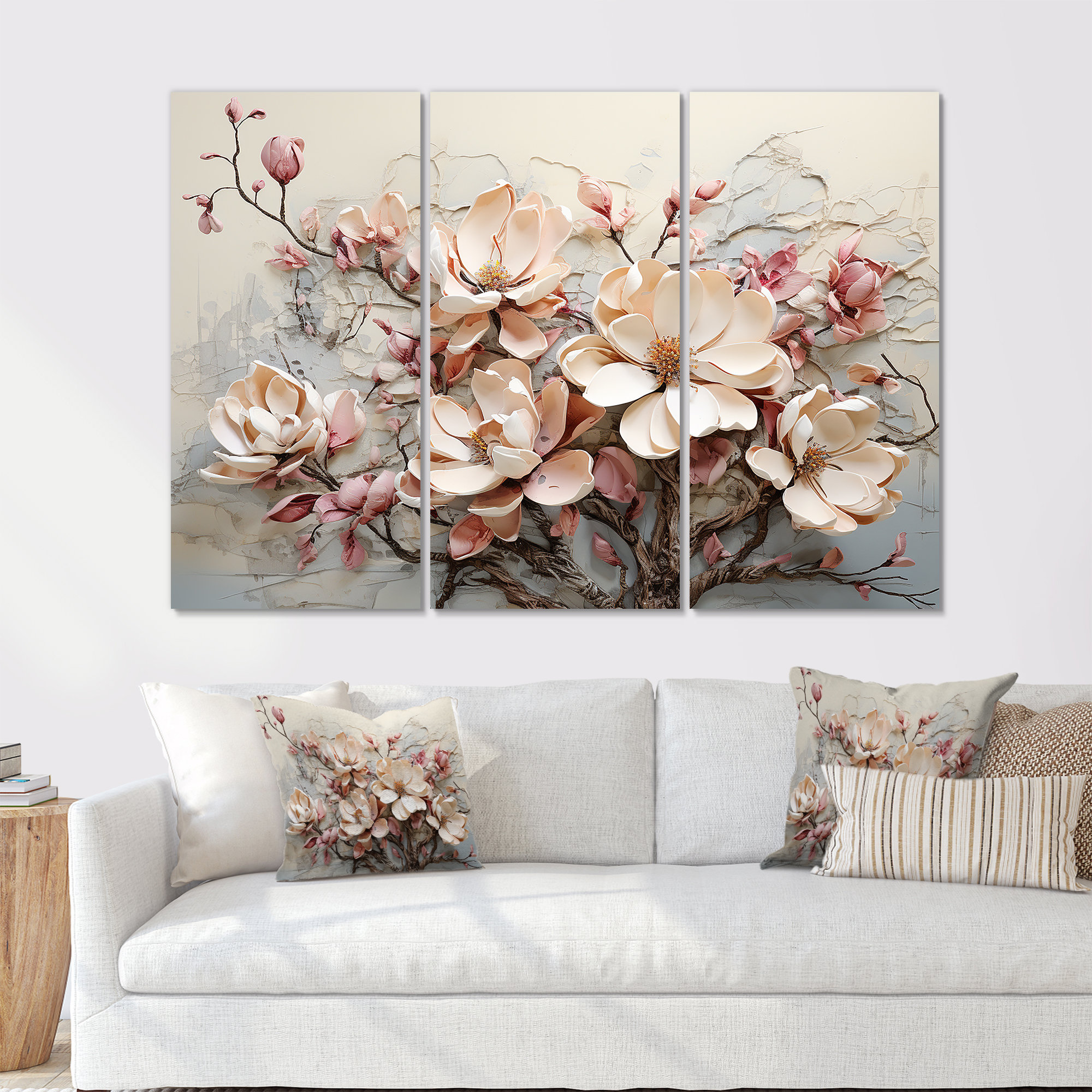 Lark Manor™ Lavish Magnolia Tree III - Magnolias Wall Decor Set | Wayfair