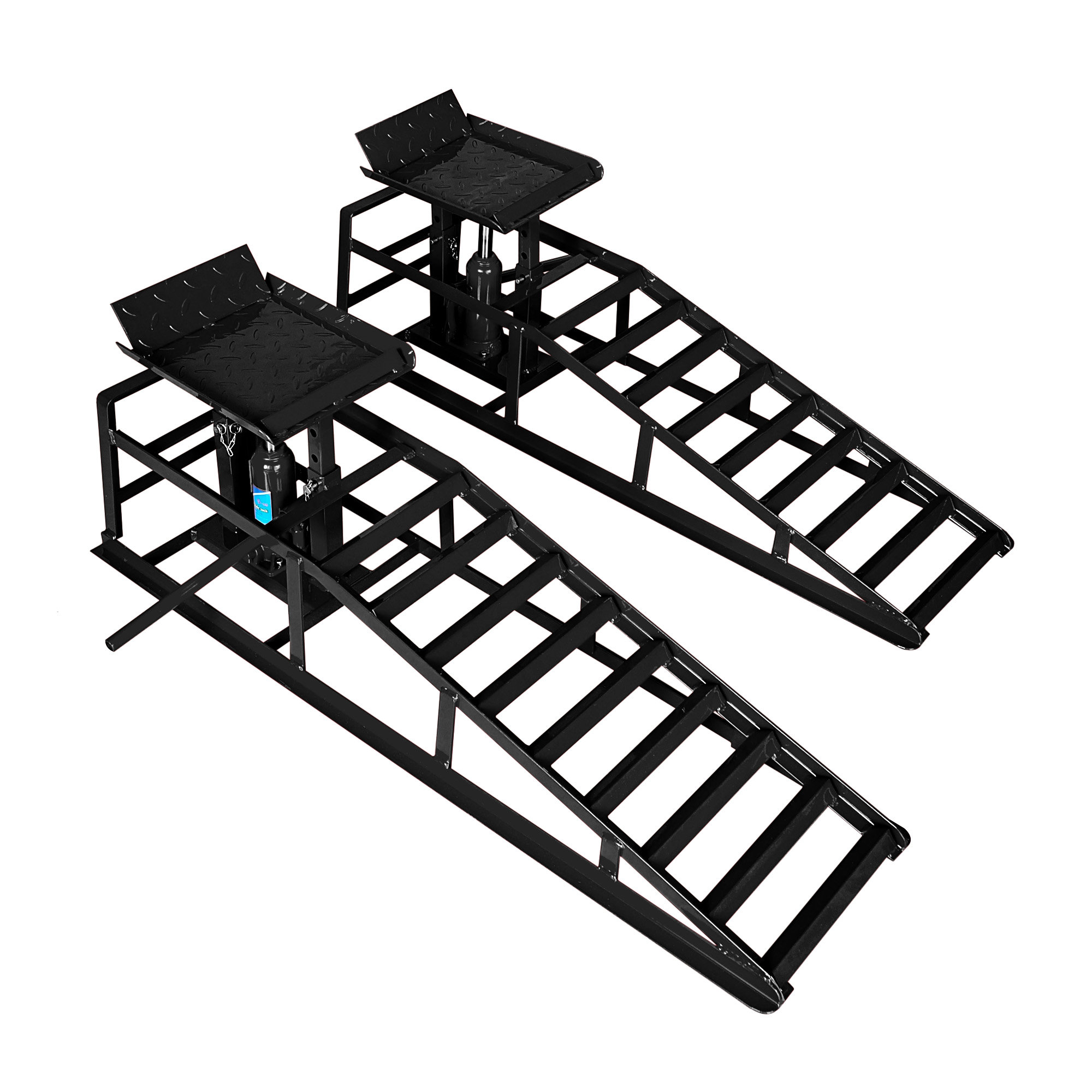 Yesurprise 2 Pack Hydraulic Car Ramps For Oil Changes And Maintenance ...