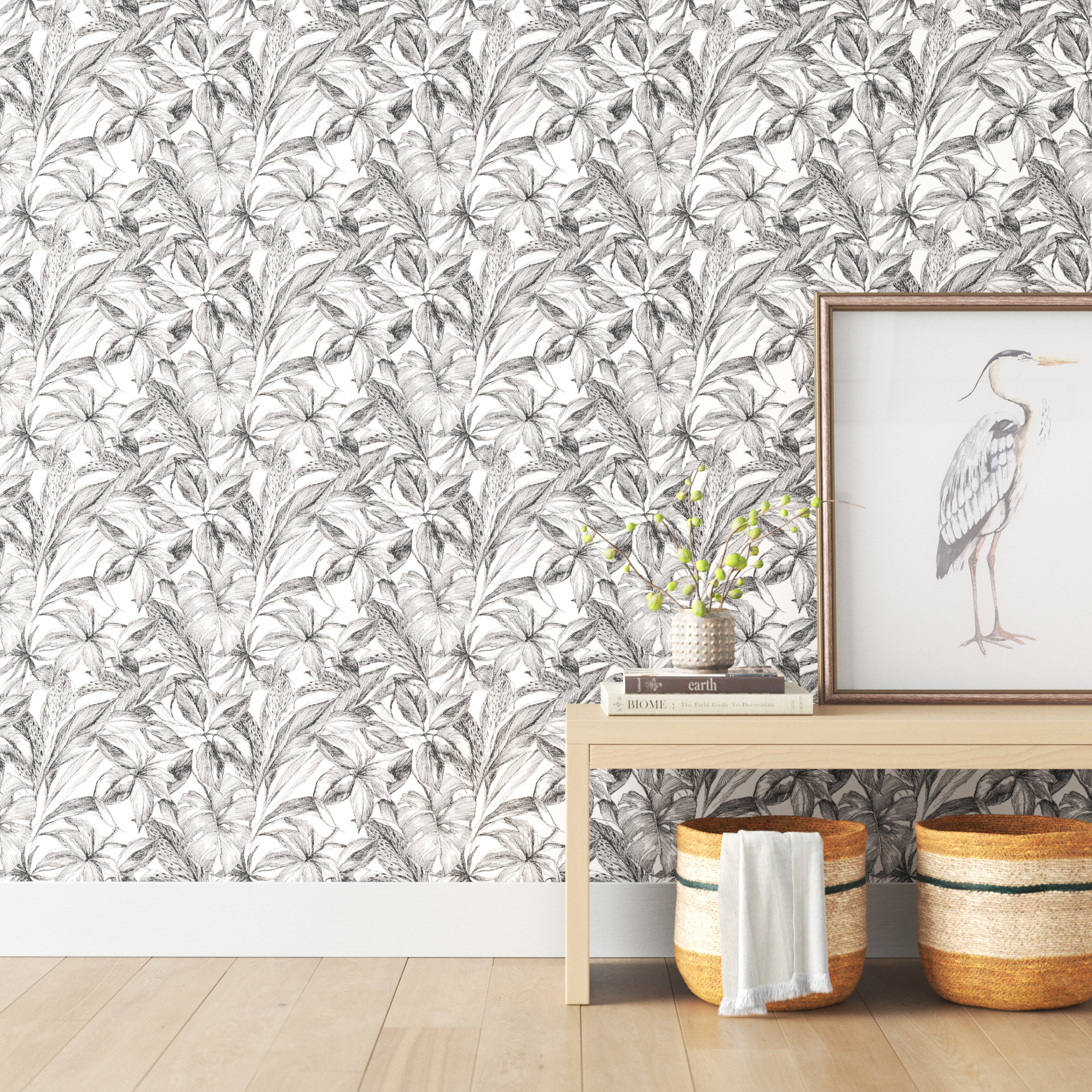 Sand & Stable™ Lakeland 18' L x 20.5" W Peel and Stick Wallpaper Roll ...