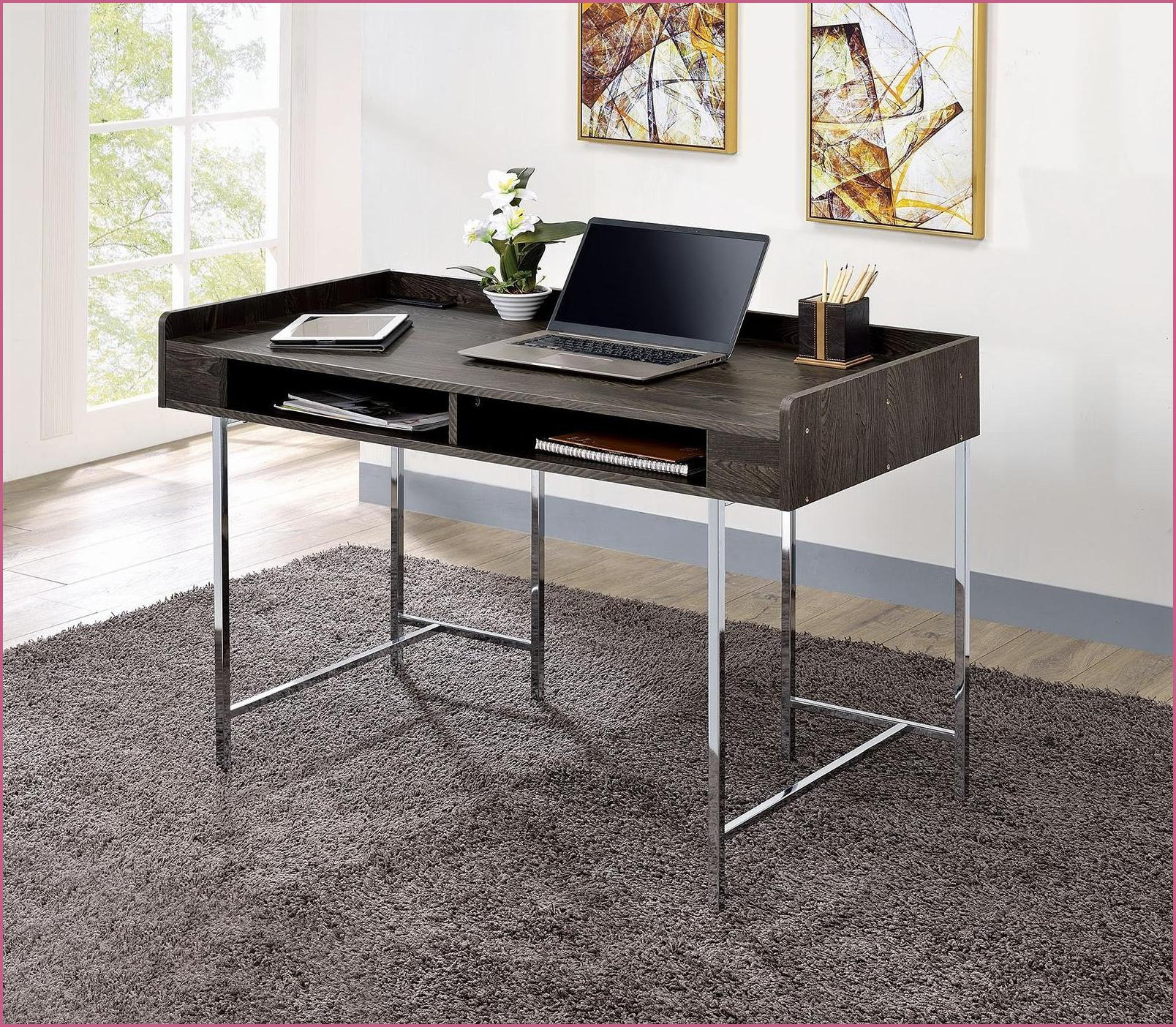 Inbox Zero Desks Modern Contemporary Wood/Steel Computer Desk with USB ...