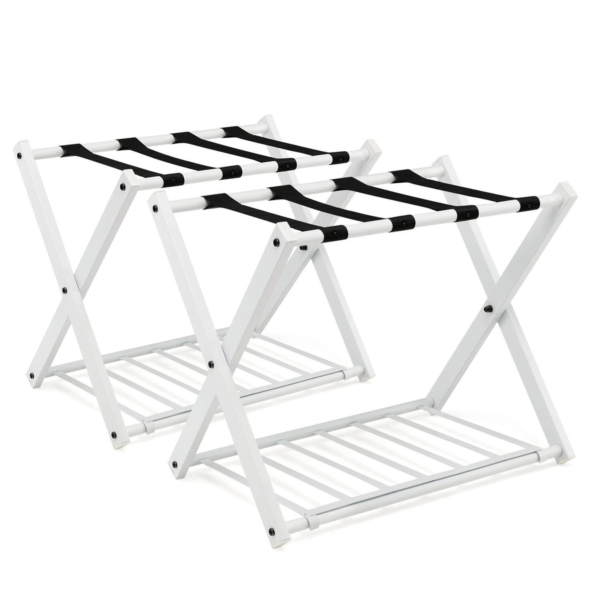 Costway Folding Metal Luggage Rack & Reviews | Wayfair