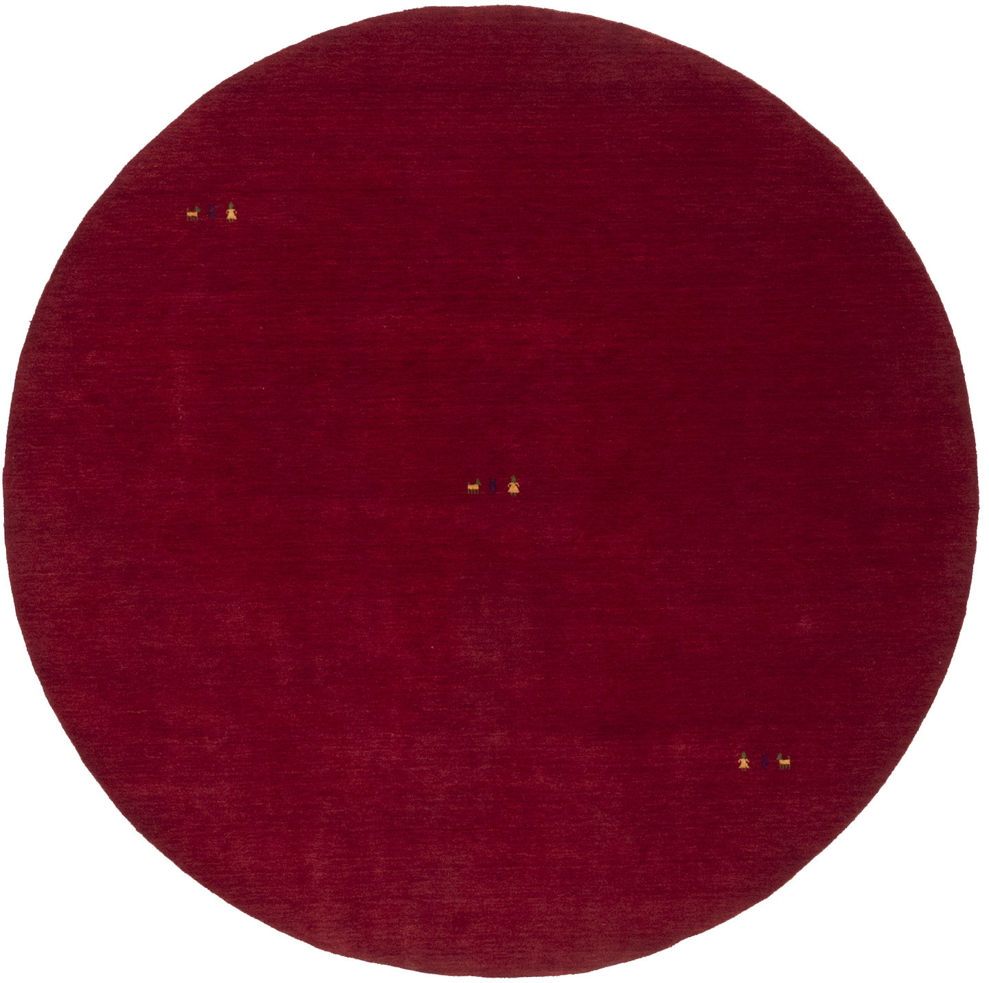 Foundry Select Red Tribal 8X8 Gabbeh Modern Round Rug - Wayfair Canada