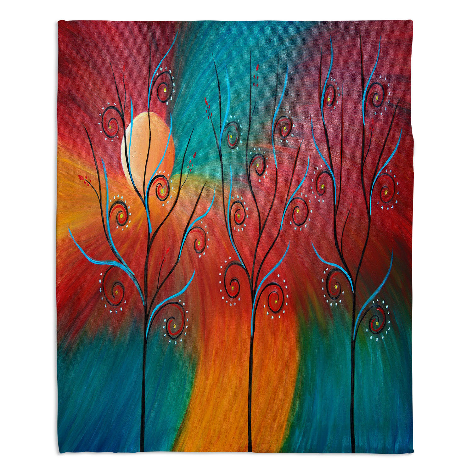 DiaNoche Designs Paren Peacock Inspiration Throw - Wayfair Canada