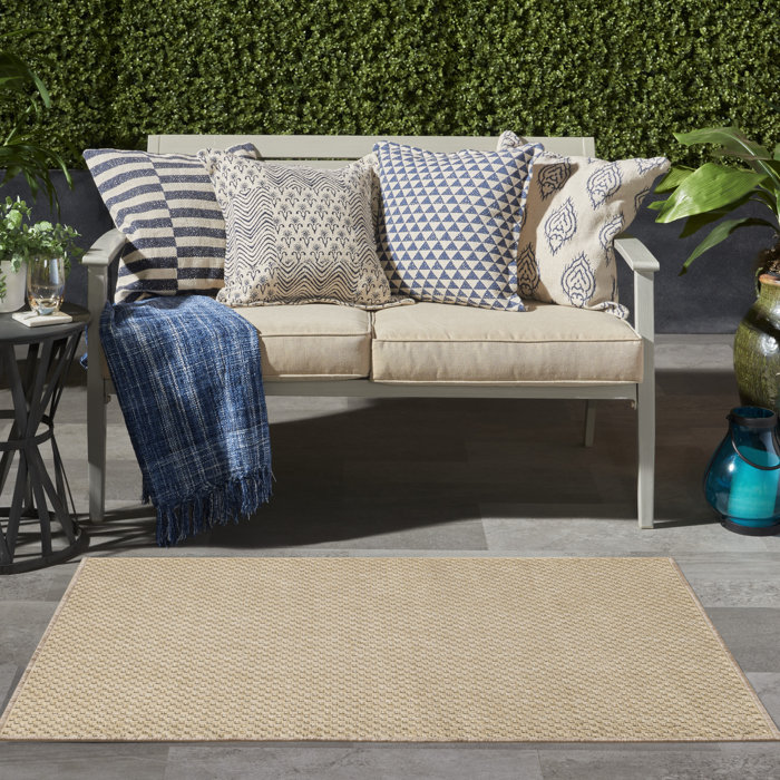 Highland Dunes TulumTaupe Outdoor Rug | Wayfair