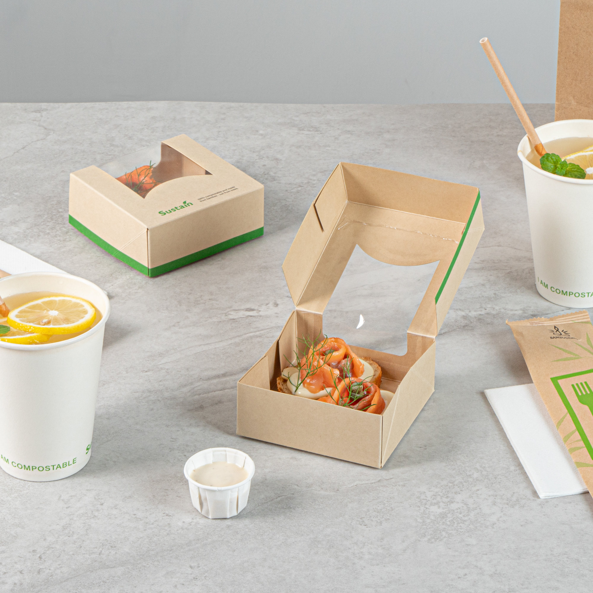 Restaurantware-Sustain 11 Ounce Sturdy Paper Take Out Boxes, 200 ...