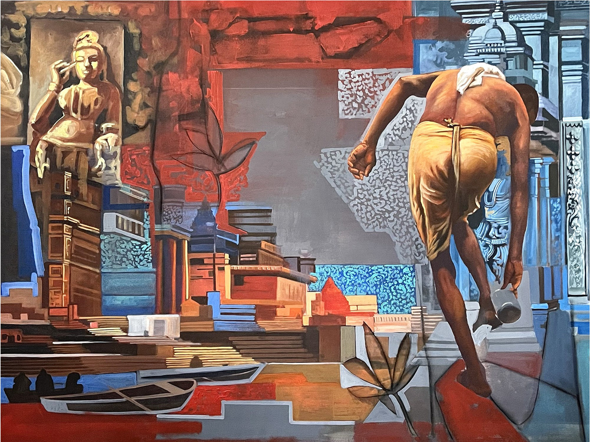 Exotic India Becoming Pure To Meet The Pure | Painting By Mk Goyal ...