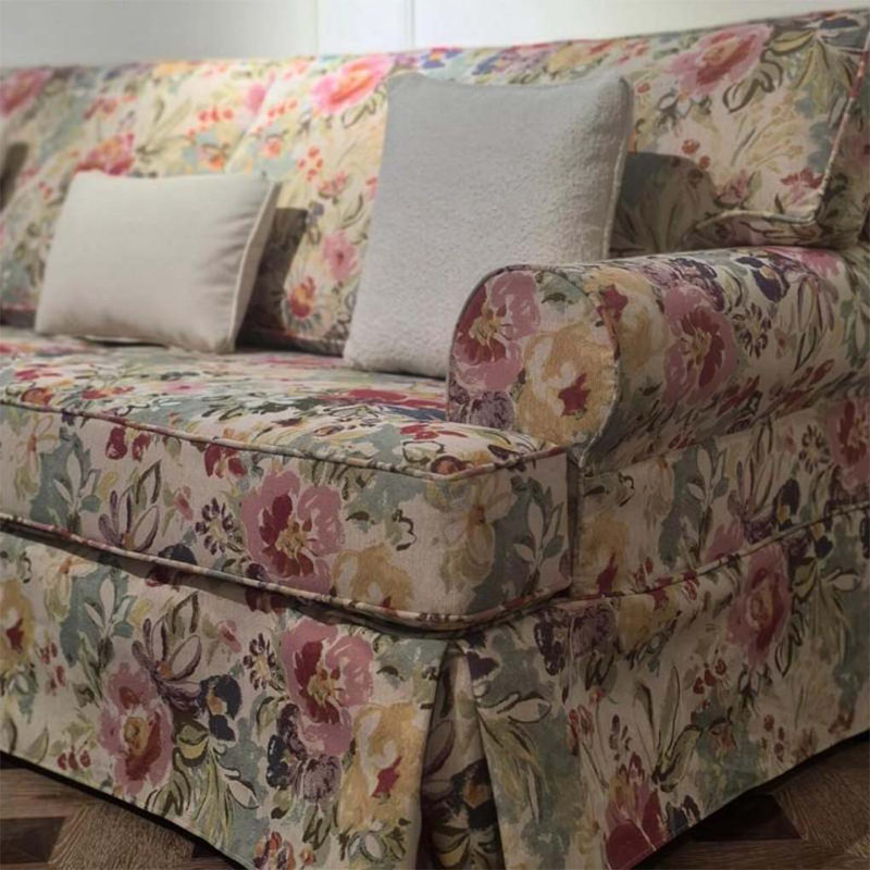 Axis Living Flower Rustic Style Fabric Sofa | Wayfair