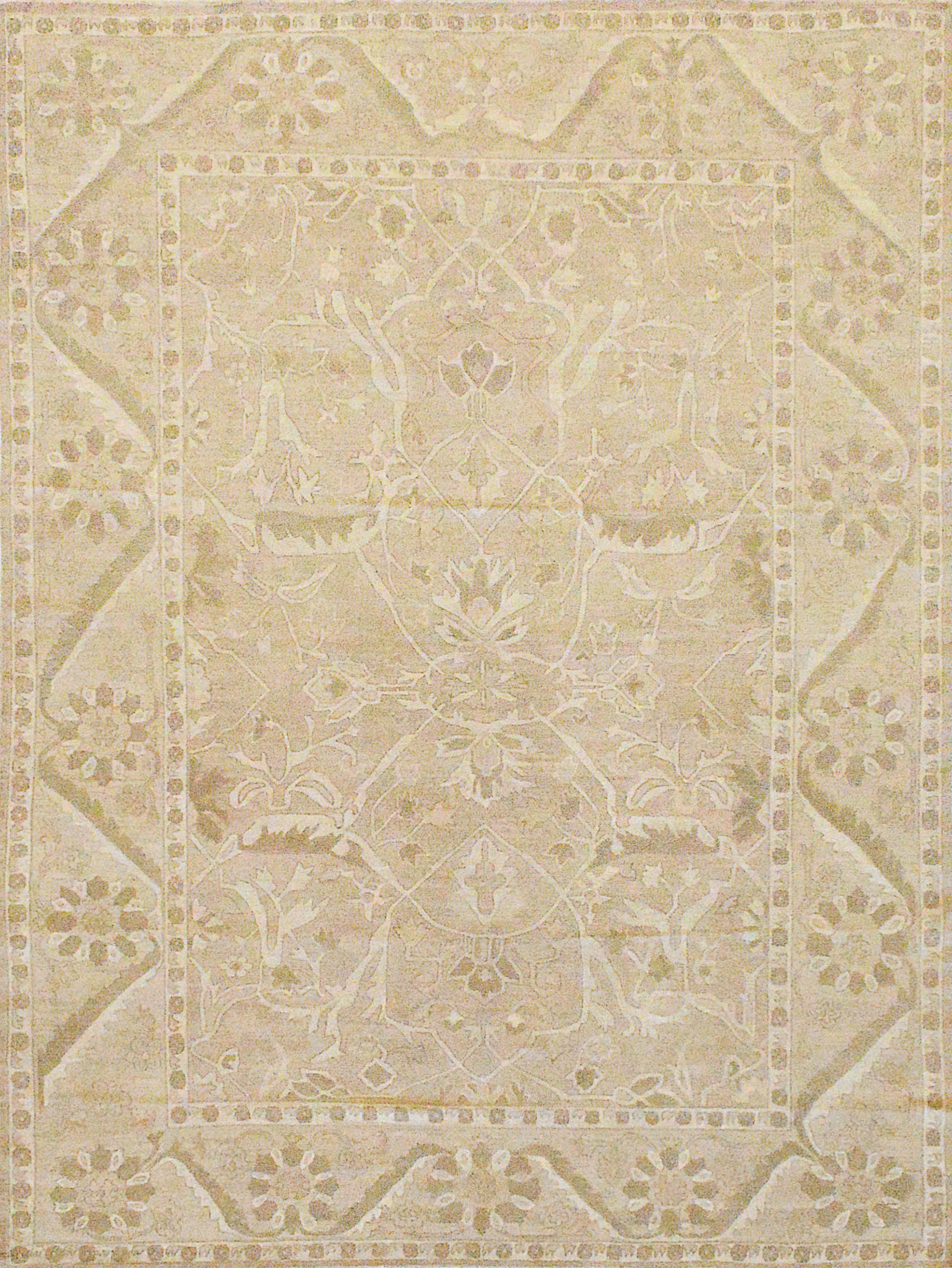 Mansour One-of-a-Kind 7'8" x 10'3" Area Rug in Light Green/Beige | Wayfair