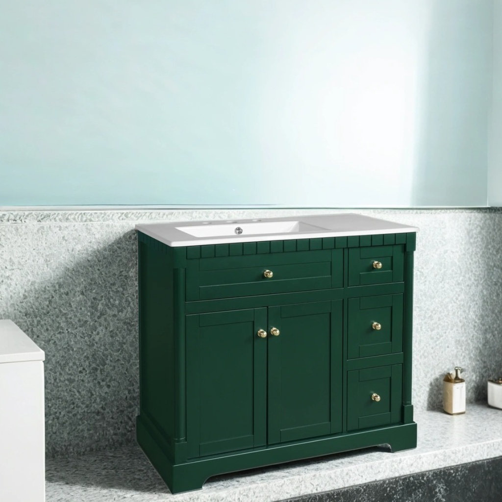 Red Barrel Studio® ??freestanding 36" Bathroom Vanity Combo - Ceramic ...