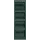 Alpha Shutters Straight Top Open Louver Shutters Pair & Reviews | Wayfair