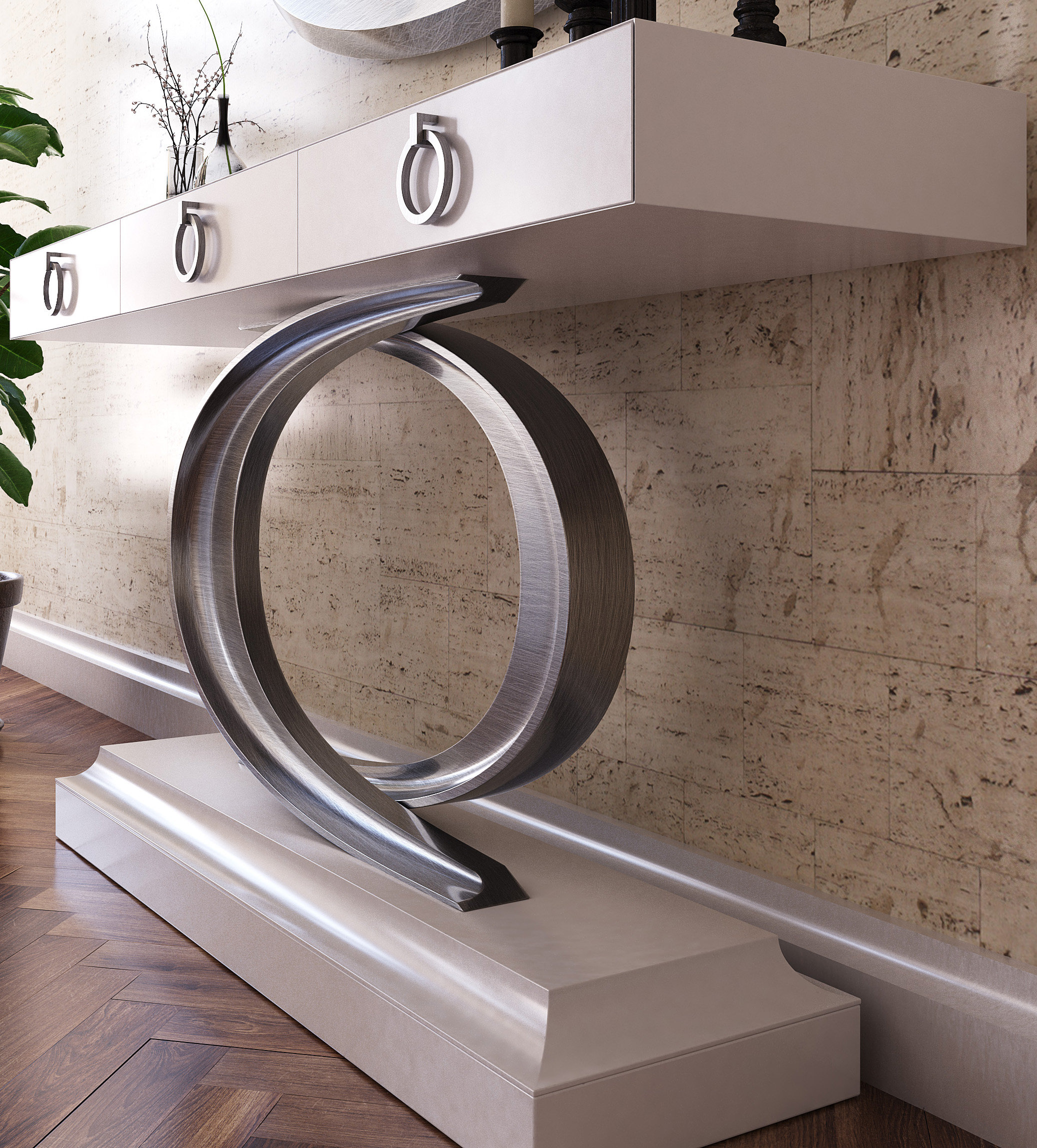 Hispania Home Invazka 60" Console Table | Wayfair
