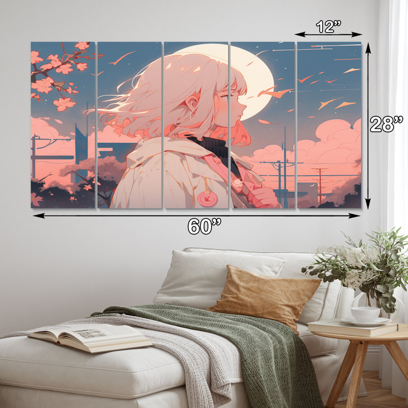 Trinx Female Parody Character V - Fashion Woman Metal Wall Art Set ...