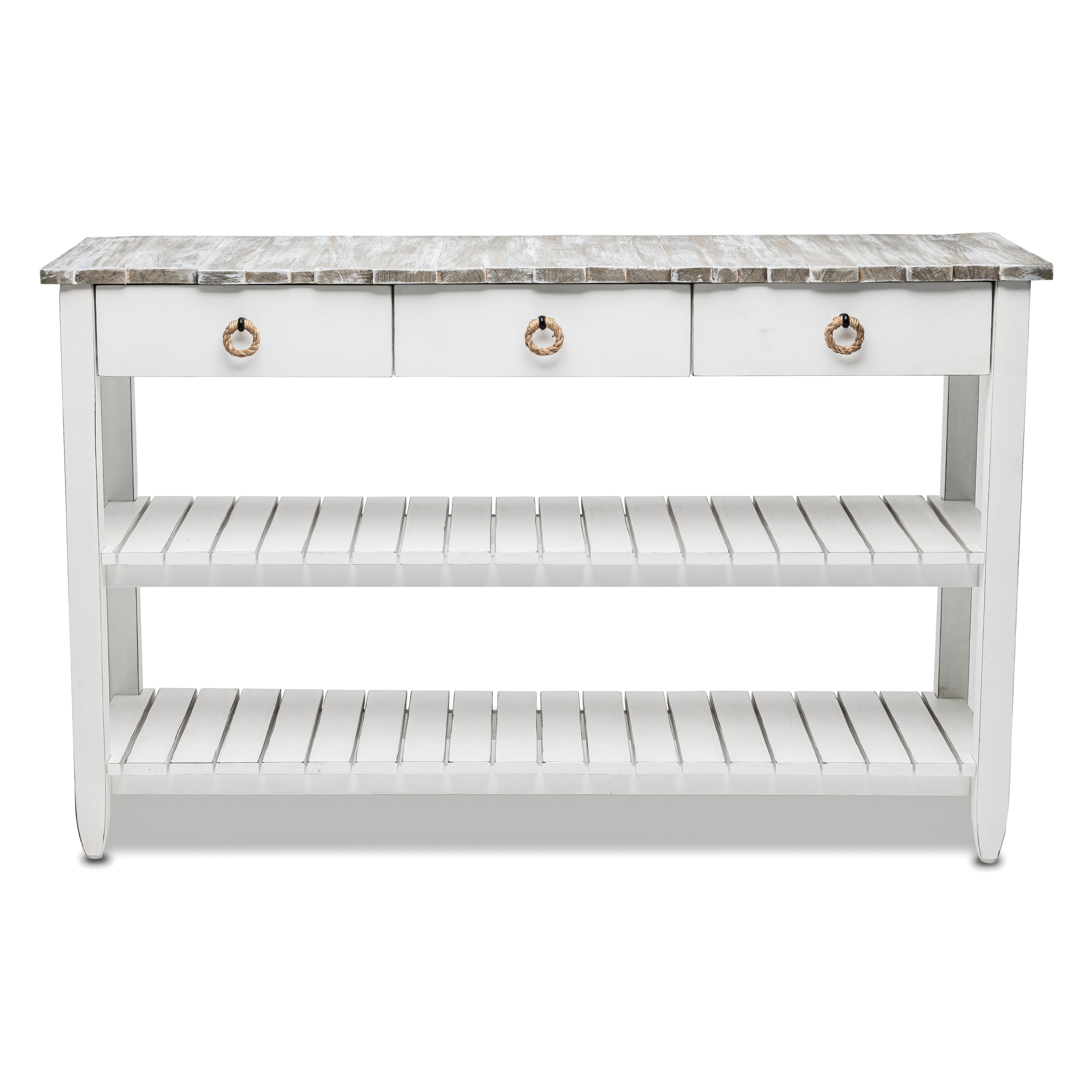 Longshore Tides Firman Solid Wood TV Stand, Entryway Console for TVs up ...