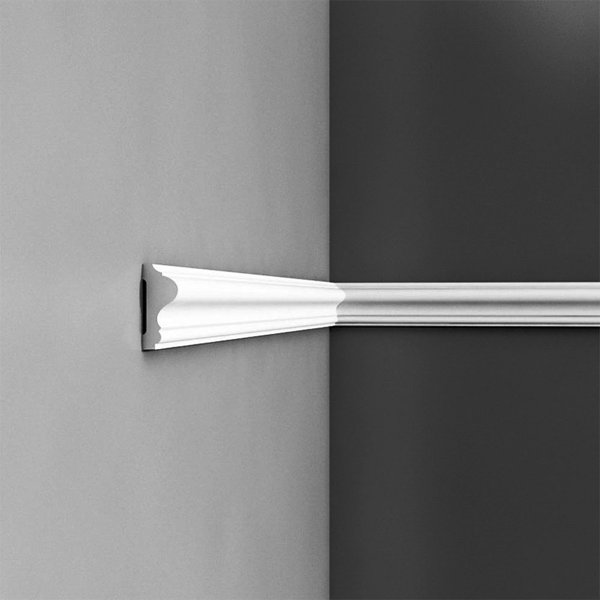 Orac Decor High Density Polyurethane, Primed White 2 3/8" H x 78" W x 1 ...