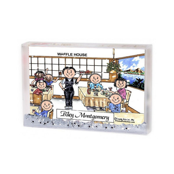 Printed Perfection Personalized Waitress Snow Globe Frame Gift | Wayfair