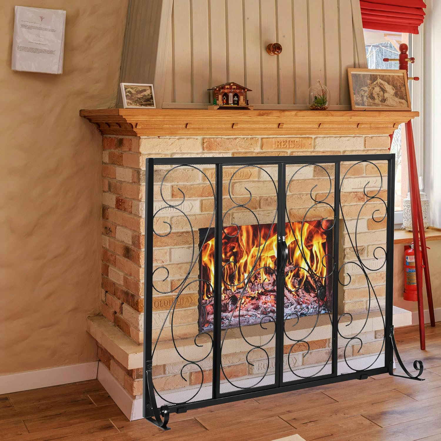 Large Fireplace Screens