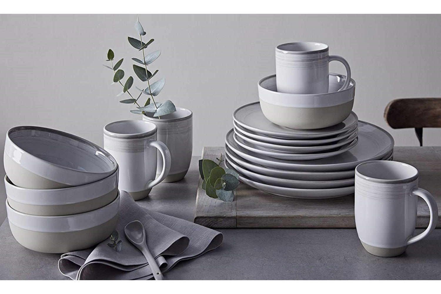 ED Ellen DeGeneres Brushed Glaze 16 Piece Dinnerware Set, Service for 4 ...