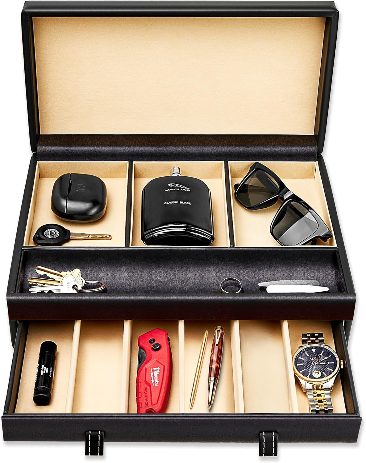 Latitude Run® Stock Your Home Mens Valet Tray, Men's Jewellery Box ...