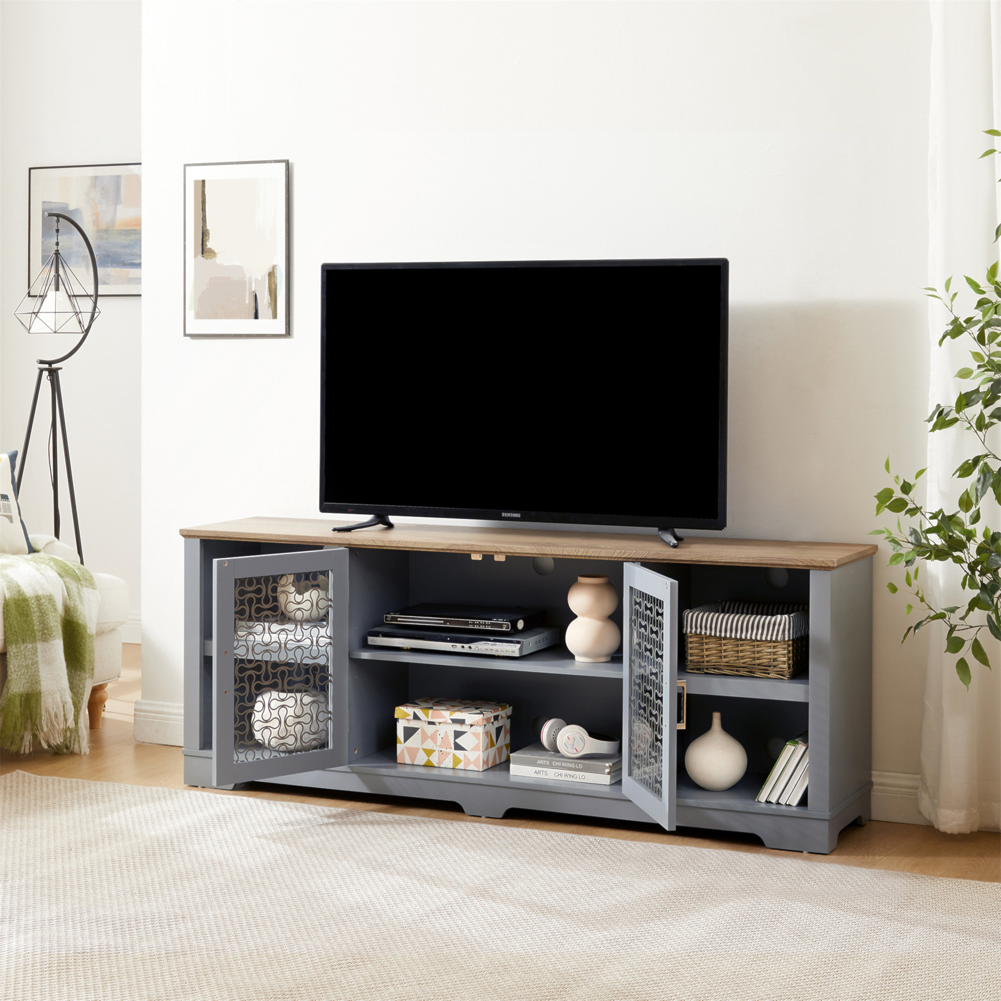 Lark Manor™ Meuble télé Modern Modern Farmhouse - Wayfair Canada