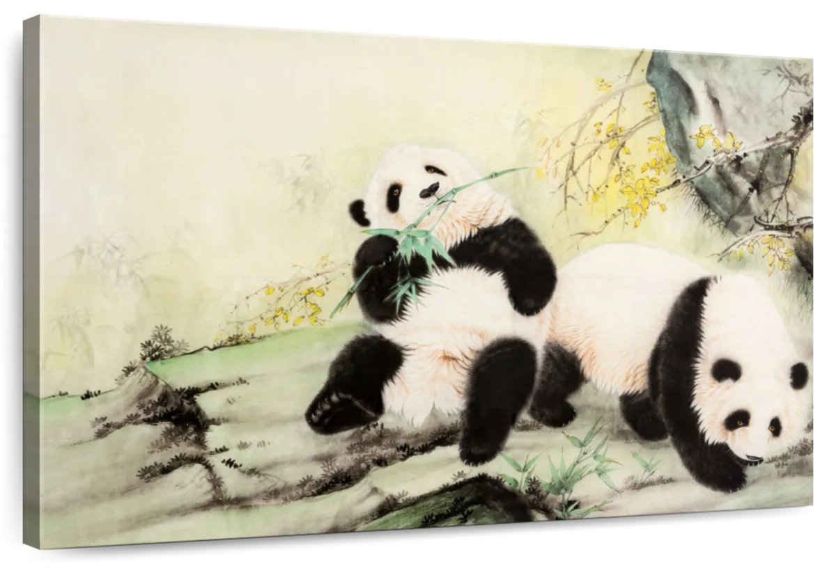Ebern Designs Lovely Chinese Pandas | Wayfair