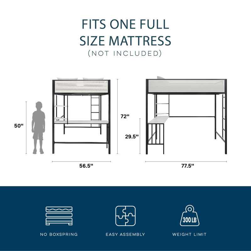 ikea loft bed dimensions