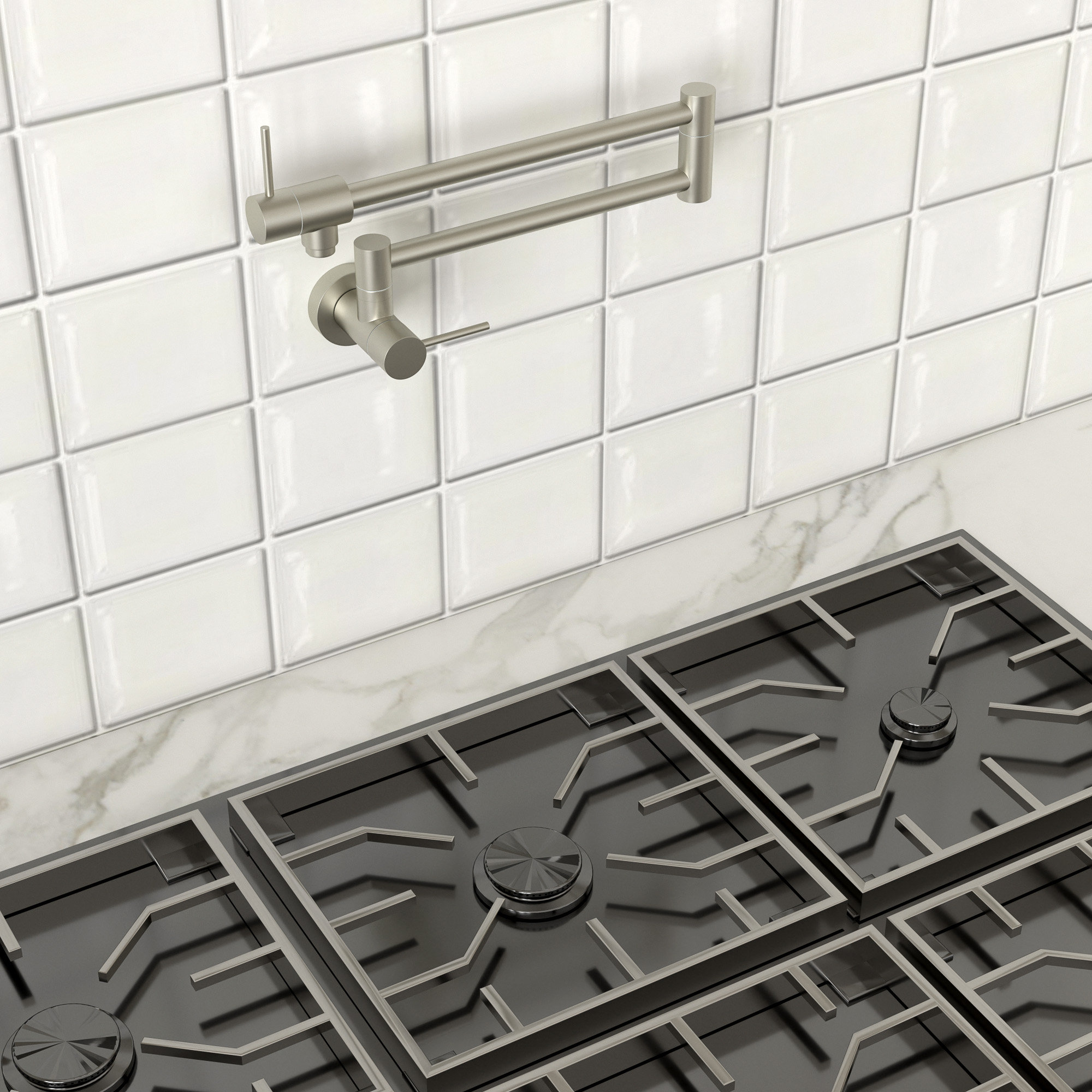 Lordear Pot Filler Faucet Kitchen Faucet Folding Stretchable Brass ...