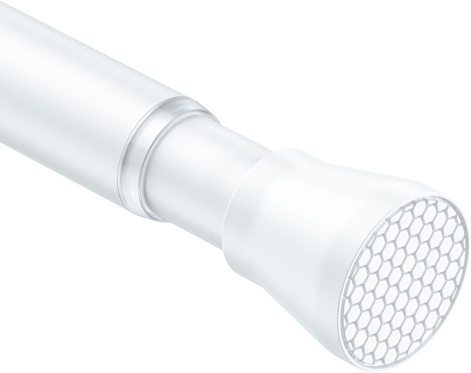 BEFIHO White Tension Curtain Rod For Windows 28 To 48 Inch, Adjustable ...