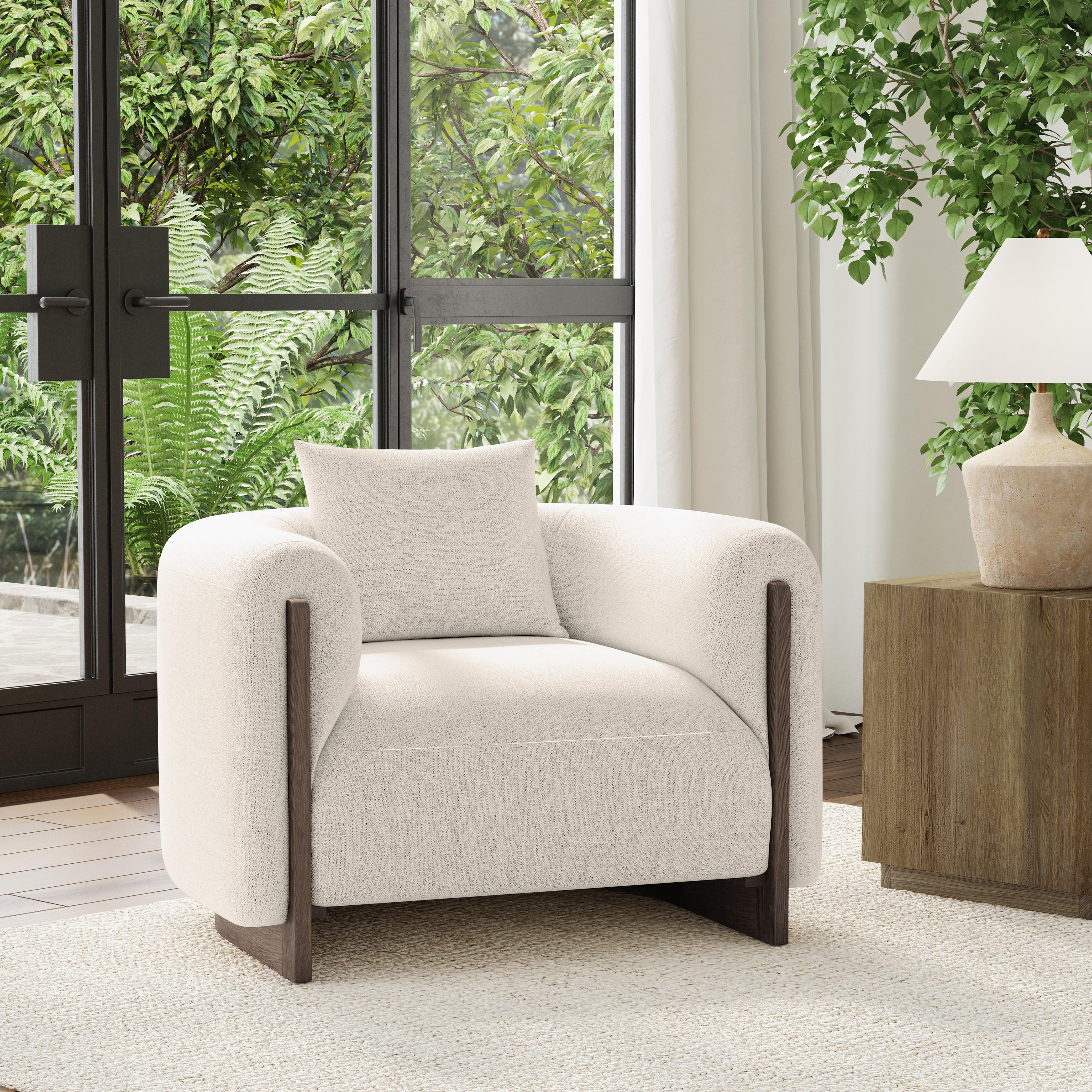 Classic Home Upholstered Barrel Chair & Reviews - Wayfair Canada