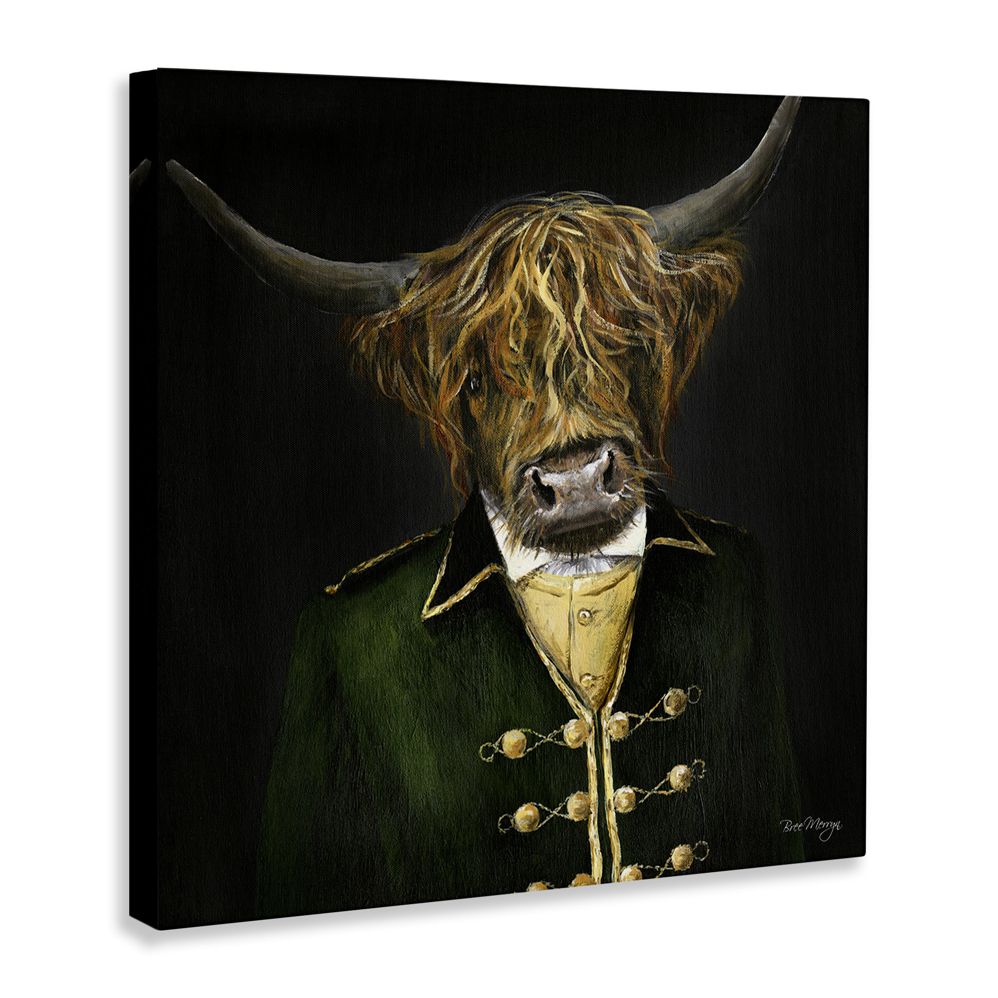 Trinx Colonial Coat Cattle Canvas Wall Art by Bree Merryn | Wayfair